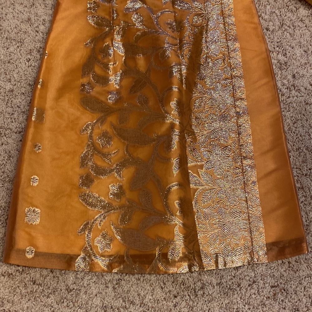 Vintage 1964 Siek Surah With Real Gold Embroidery - Gem
